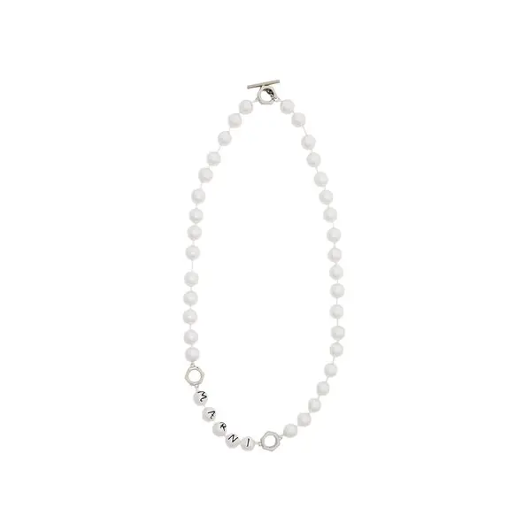 Marni Pendant Necklace - White