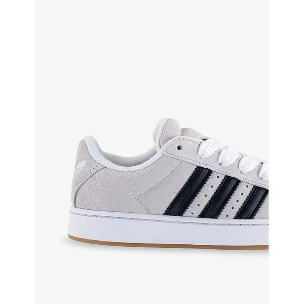 Adidas Superstar Suede Trainers - Crystal White Black Gum
