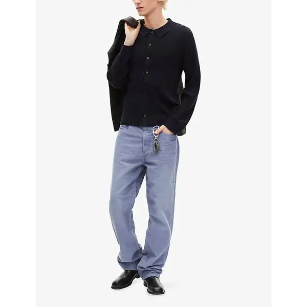 The Kooples Button-down Wool-blend Jumper