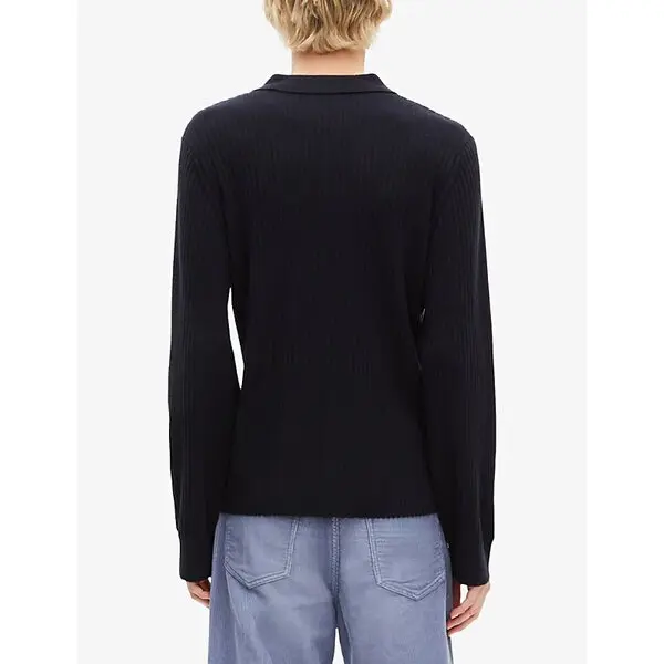 The Kooples Button-down Wool-blend Jumper