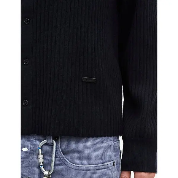 The Kooples Button-down Wool-blend Jumper