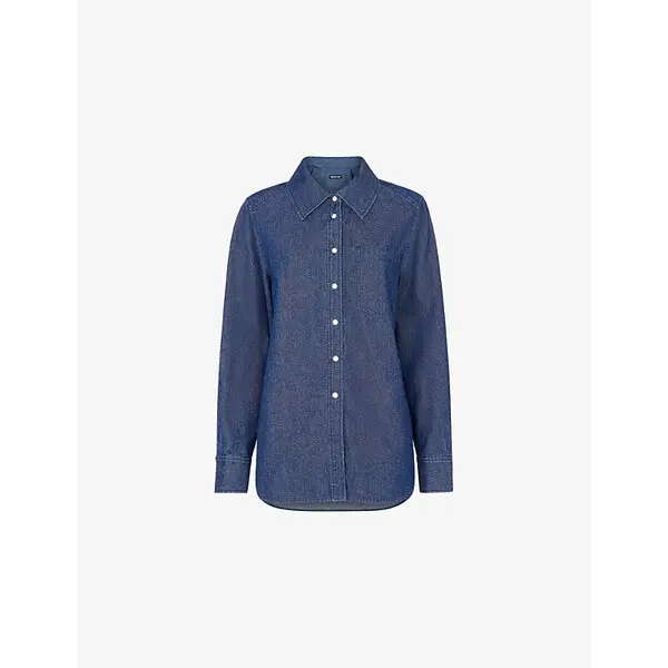 Whistles Patch-pocket Long-sleeve Denim Shirt