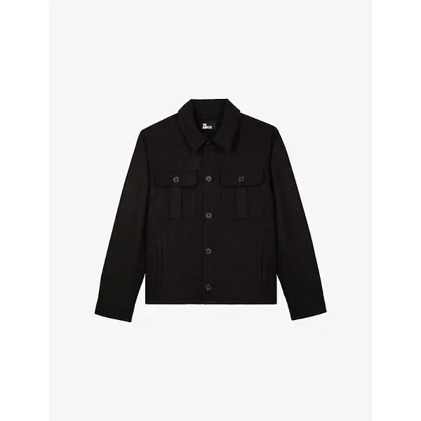 The Kooples Wool-blend Buttoned Jacket