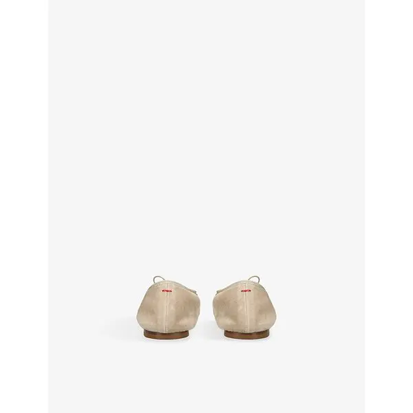 AeydĒ Tiby Suede Ballet Flats - Bone