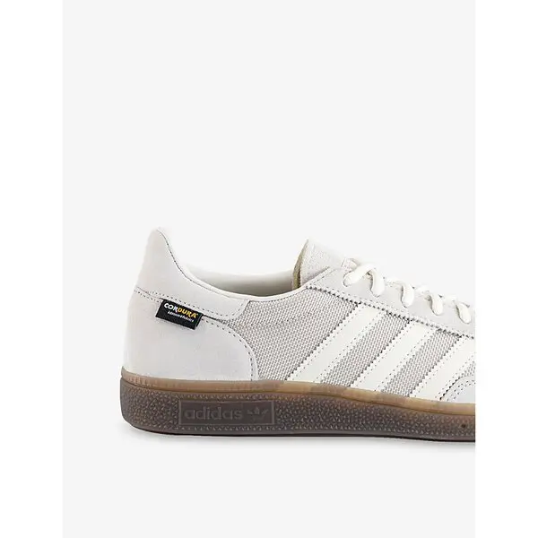 Adidas Handball Spezial Suede And Mesh Trainers - Alumina Off White Gu