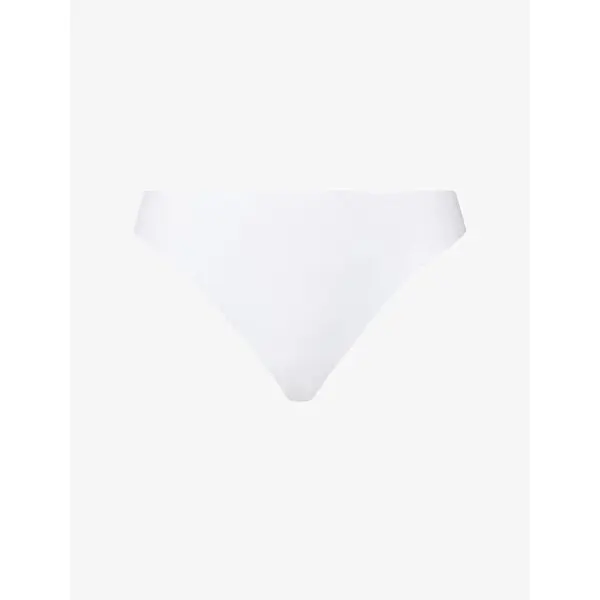 Hanro Invisible Mid-rise Stretch-cotton Thong - White