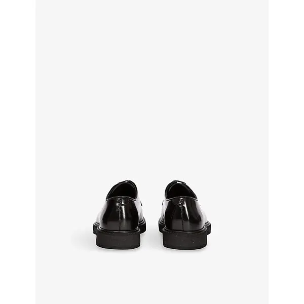 The Kooples Leather Derby Shoes With Skull Charm