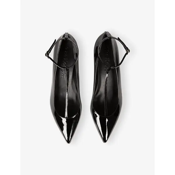 The Kooples Pointed-toe Patent-leather Courts