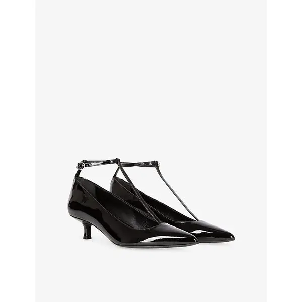 The Kooples Pointed-toe Patent-leather Courts