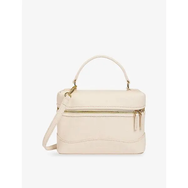 Sandro Grained-leather Top-handle Bag