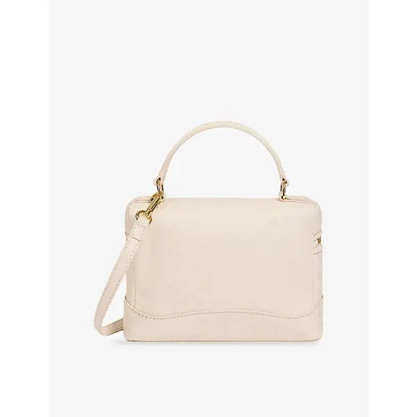 Sandro Grained-leather Top-handle Bag