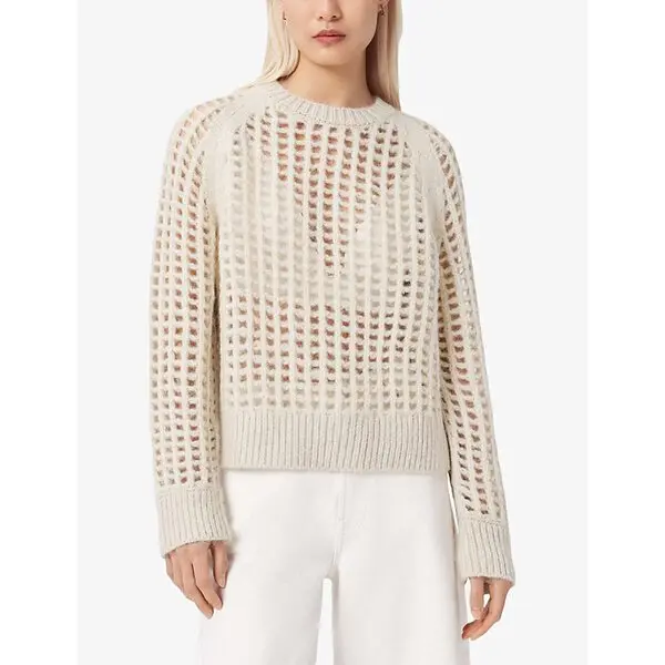 ALLSAINTS Suniva Open-stitch Wool And Alpaca-blend Jumper