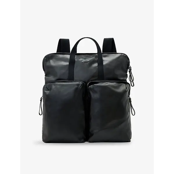 ALLSAINTS Haven Force Leather Backpack - Black