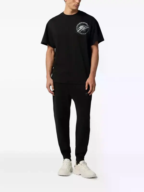 PLEIN SPORT Logo Patch Jogging Trousers - Black