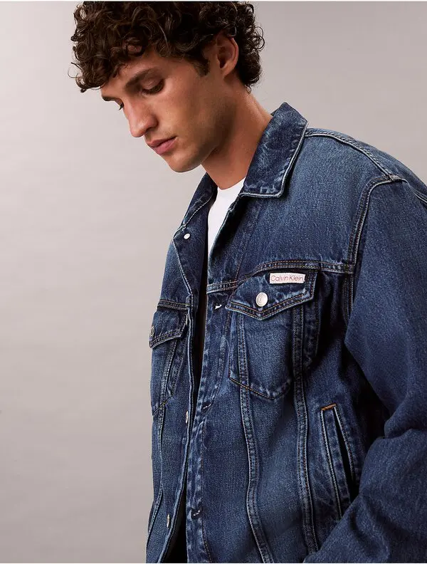 Calvin Klein 90s Denim Trucker Jacket - Horizon