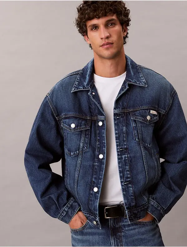 Calvin Klein 90s Denim Trucker Jacket - Horizon