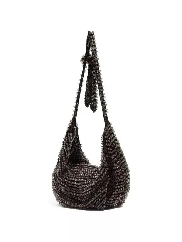 Bimba Y Lola Beaded Zip Shoulder Bag
