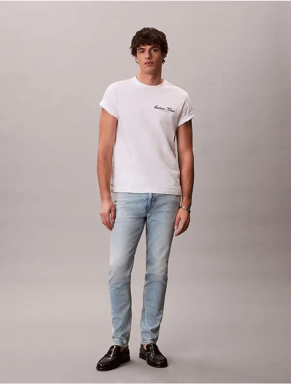 Calvin Klein Slim Tapered Jeans - Marbled Beacon