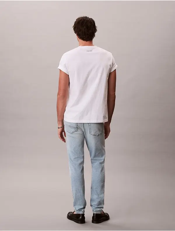 Calvin Klein Slim Tapered Jeans - Marbled Beacon