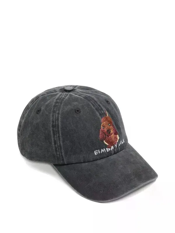 Bimba Y Lola Embroidered Dachshund Cap - Grey