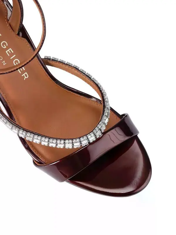 Kurt Geiger Crystal-embellished Stiletto Sandals - Red