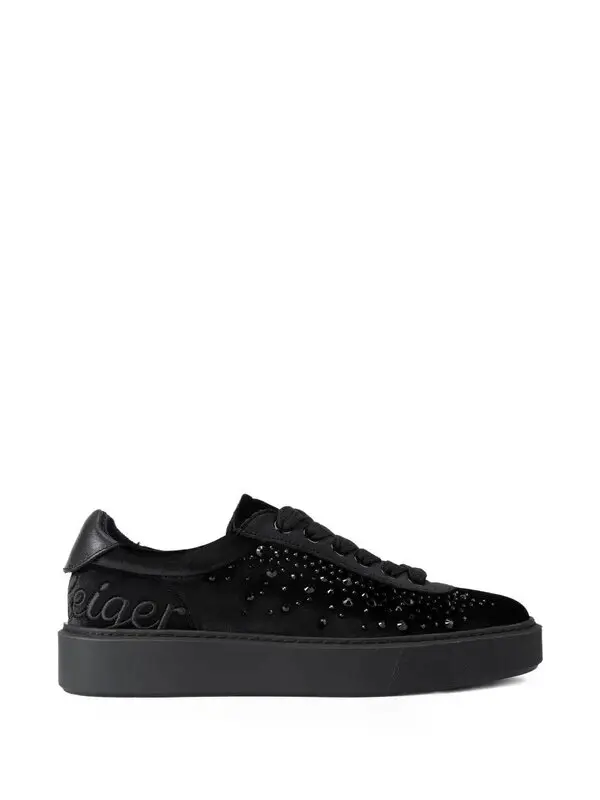 Kurt Geiger Crystal Embellished Retro Sneakers