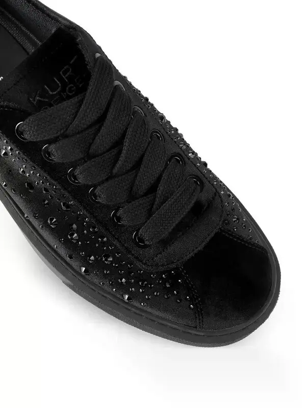 Kurt Geiger Crystal Embellished Retro Sneakers