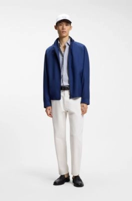 Hugo Slim-fit Shirt In Oxford Cotton - Light Blue