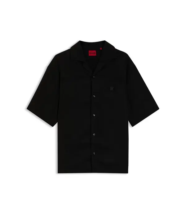 Hugo Oversize-fit Shirt With Stacked Logo