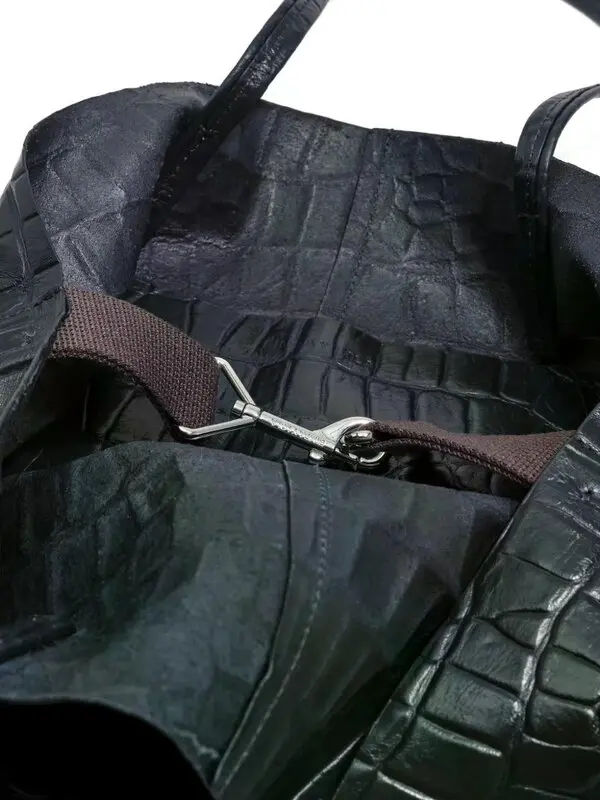 Bimba Y Lola Large Croc-embossed Tote Bag