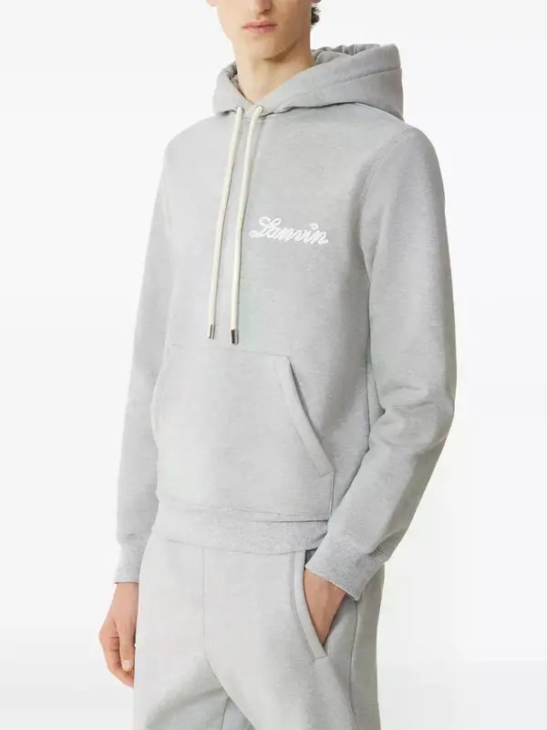 LANVIN Logo-print Cotton Hoodie
