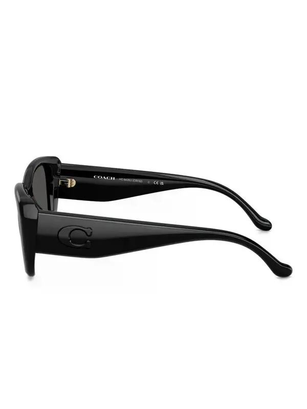 COACH C Logo-plaque Rectangle-frame Sunglasses