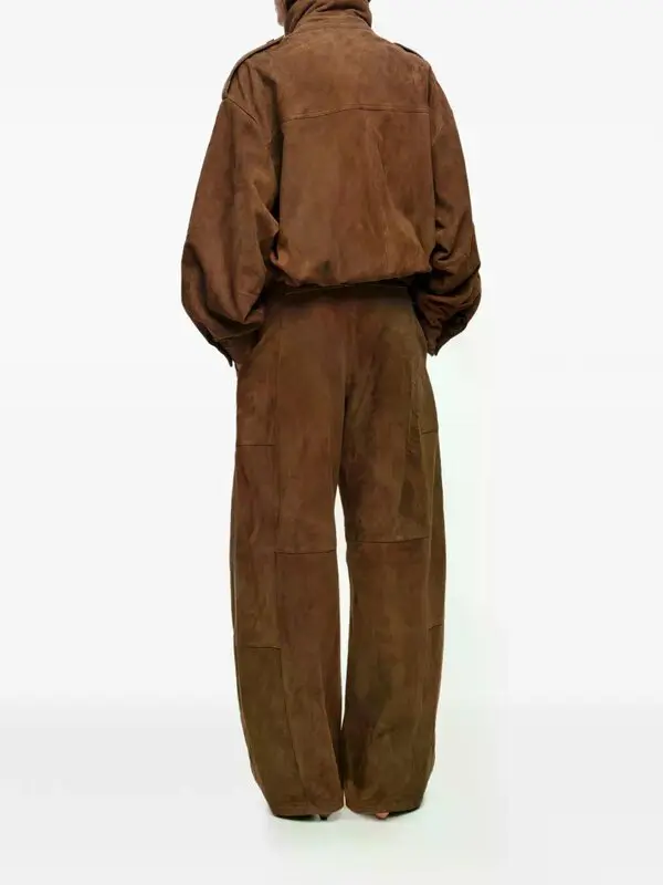 Bimba Y Lola Suede Wide Leg Pants