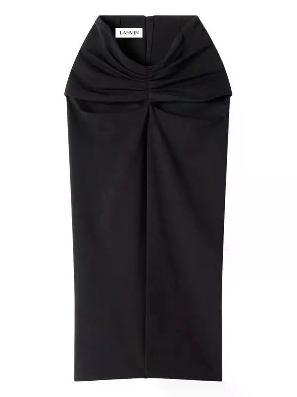 LANVIN Twisted-detail Midi Skirt