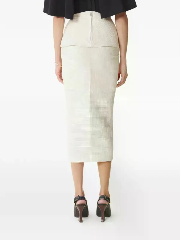 LANVIN Ruched-detail Midi Skirt