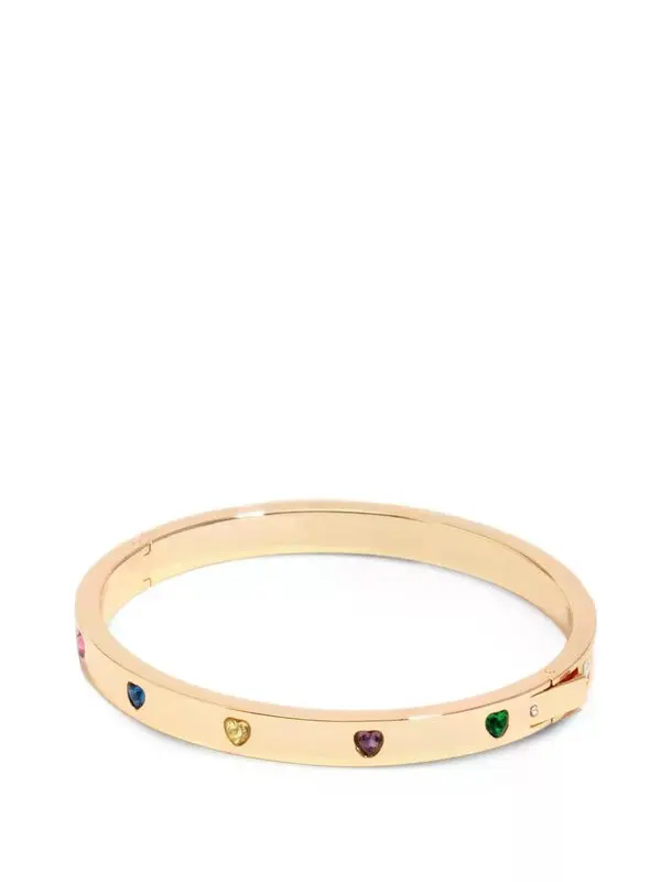Bimba Y Lola Gold-tone Crystal Heart Bracelet