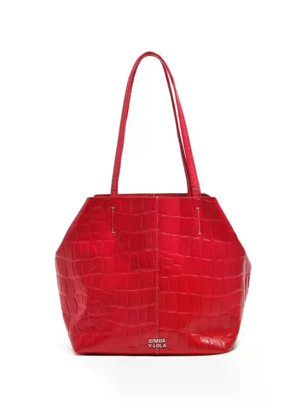 Bimba Y Lola Textured Leather Tote Bag