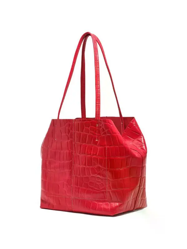 Bimba Y Lola Textured Leather Tote Bag