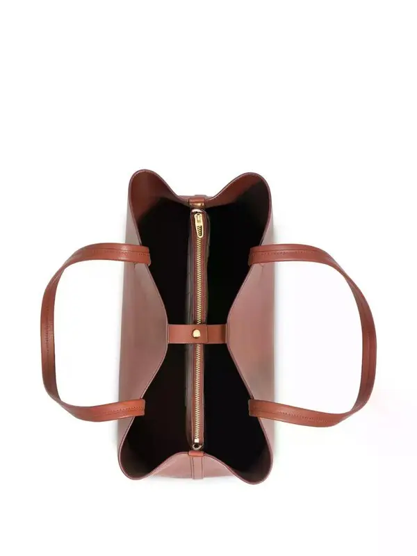 Bimba Y Lola Large Leather Shoulder Bag - Brown