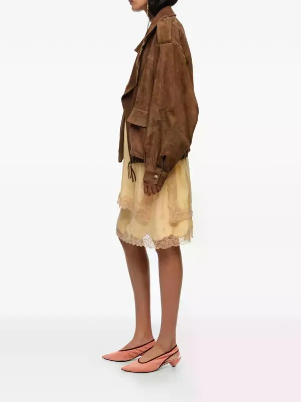 Bimba Y Lola Zip-fastening Suede Jacket