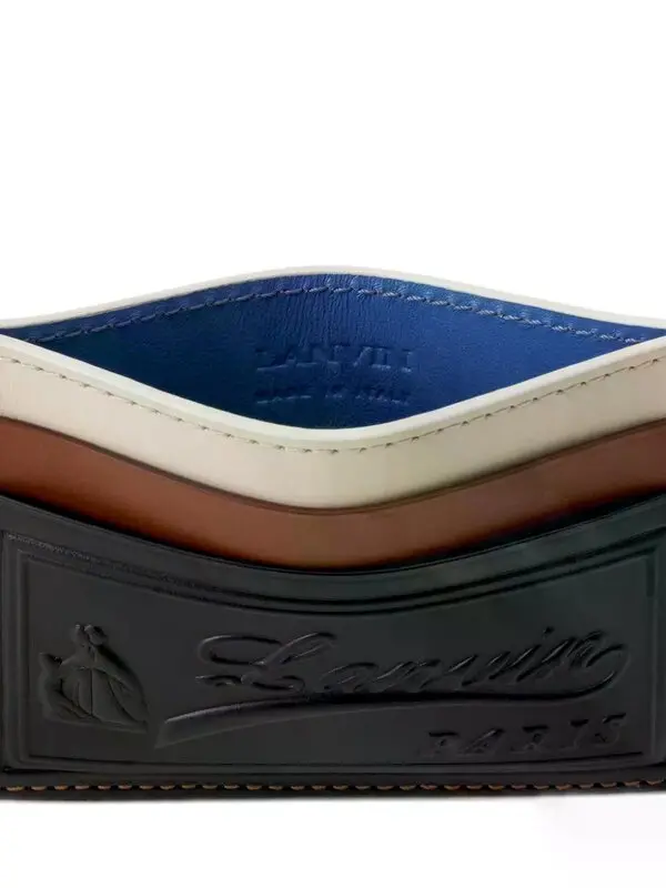 LANVIN Debossed Leather Cardholder