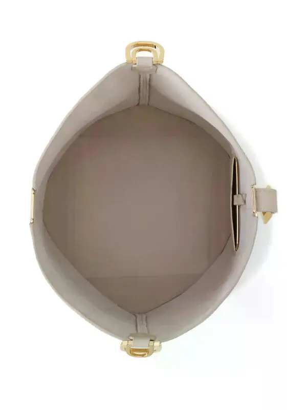 LANVIN Pendant Shoulder Bucket Bag - Neutrals