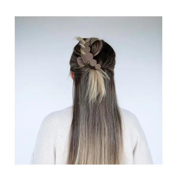 HEADBANDS OF HOPE Matte Dot Claw Clip - Brown