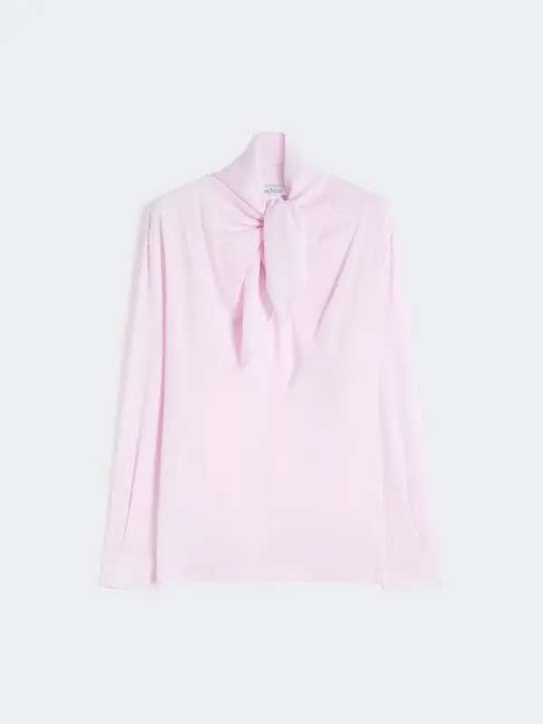 Max Mara Silk Charmeuse Blouse - Pink