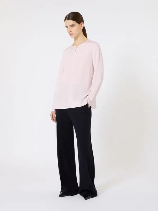 Max Mara Silk Crêpe De Chine Blouse - Pink