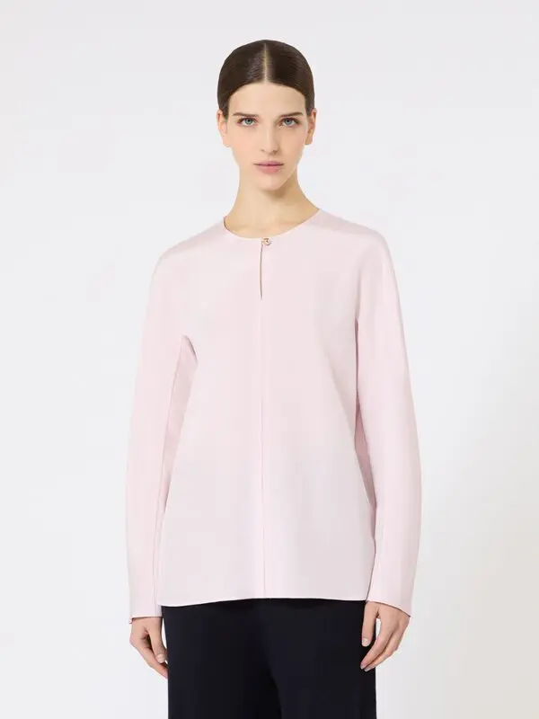 Max Mara Silk Crêpe De Chine Blouse - Pink