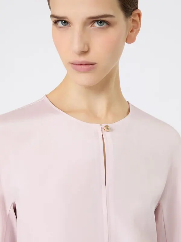 Max Mara Silk Crêpe De Chine Blouse - Pink