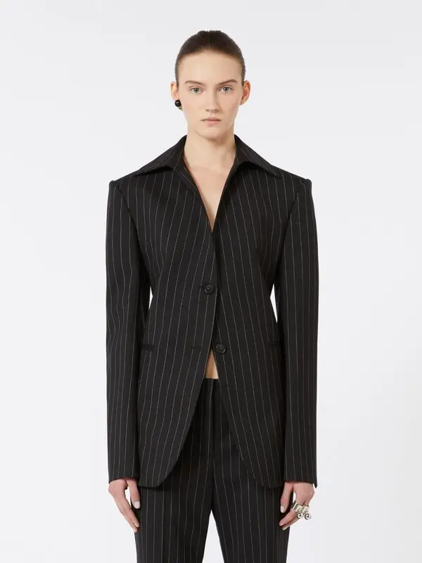 Max Mara Slim-fit Pinstripe Blazer
