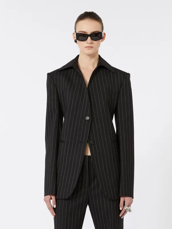Max Mara Slim-fit Pinstripe Blazer