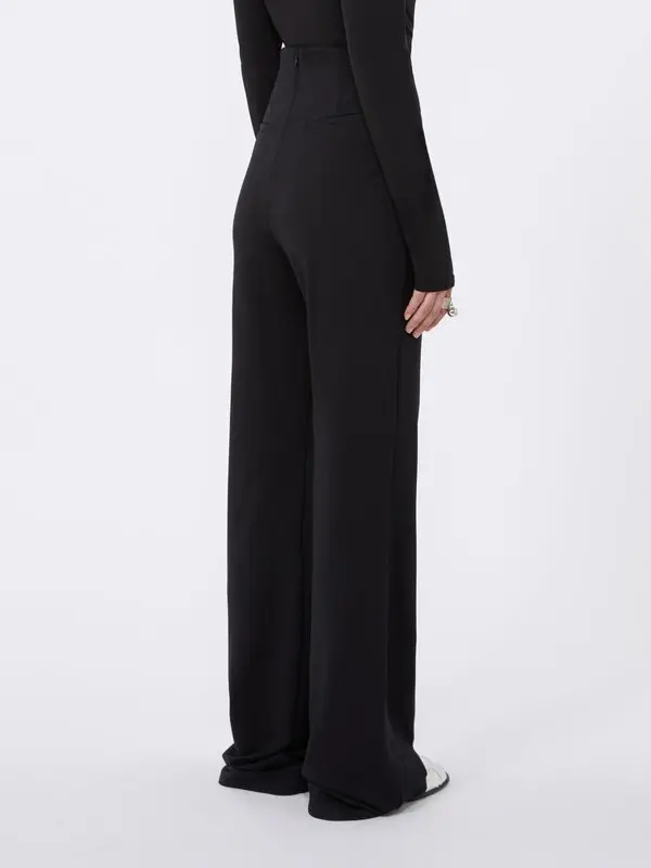 Max Mara Flared Trousers In Stretch Jersey